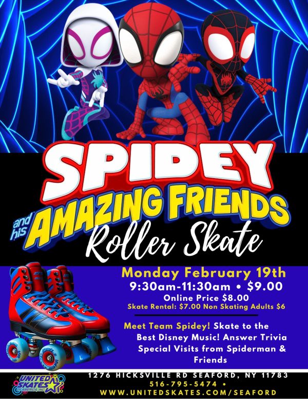 🕸️🛼 SPIDEY & HIS AMAZING FRIENDS ROLL INTO SEAFORD! 🎉 | United Skates ...