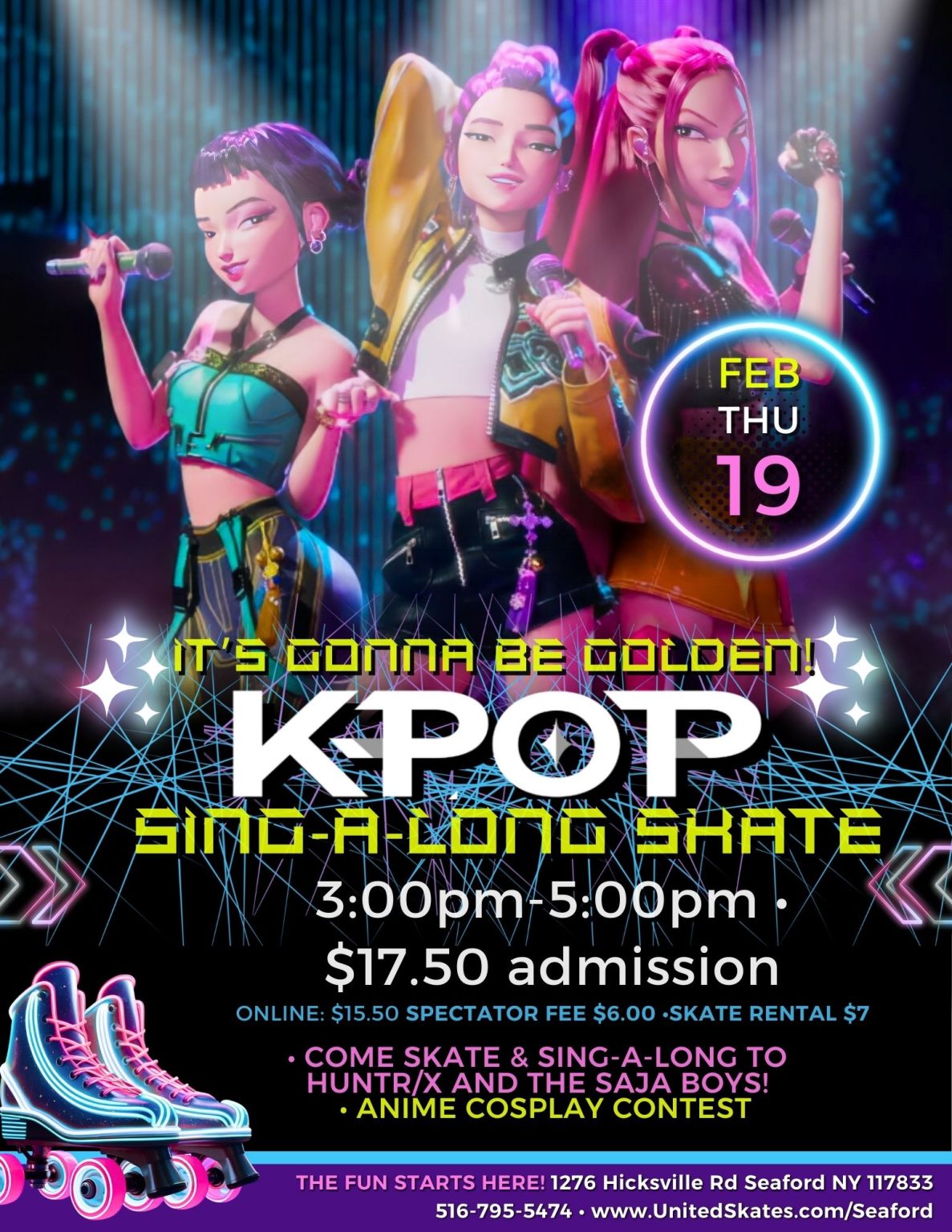 SOLD OUT-🎤 K‑POP SING‑A‑LONG SKATE🎤 | United Skates of America