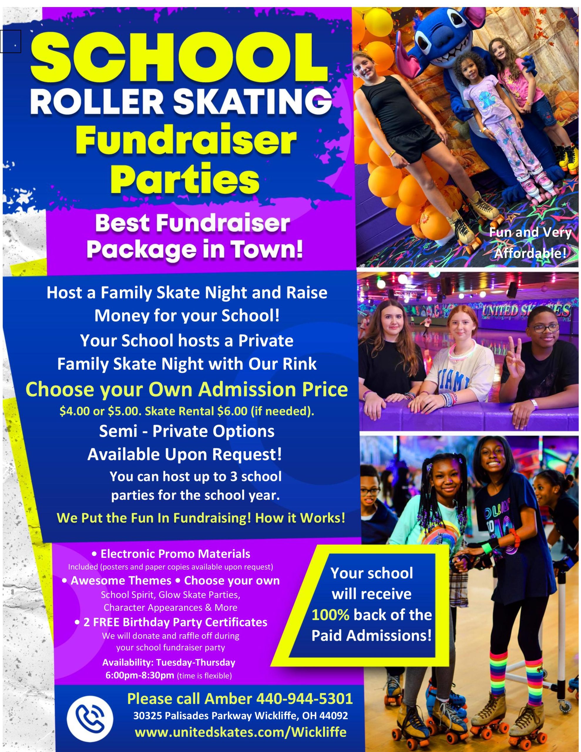 Closed due to Private School Fundraiser | United Skates of America