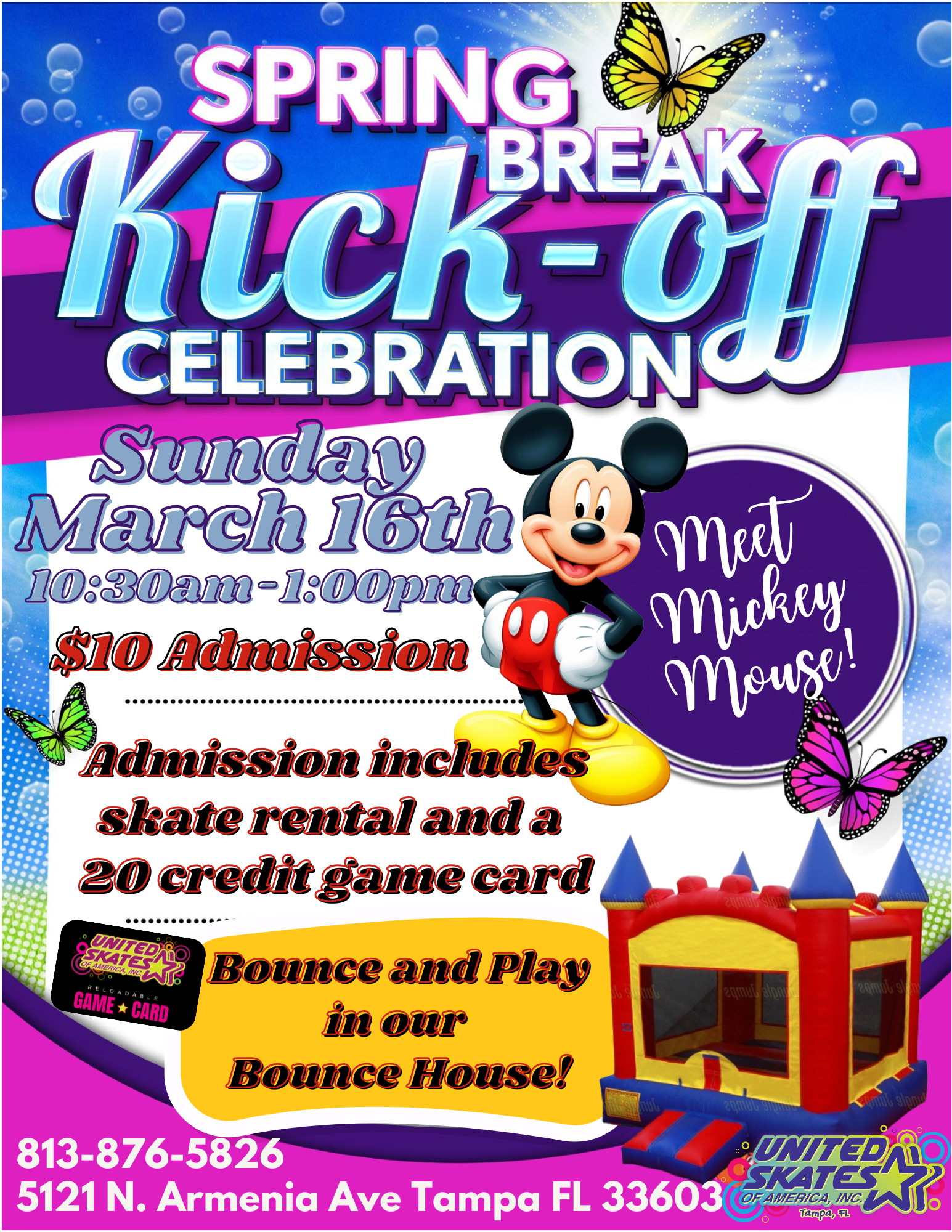 Spring Break Kick-Off With Mickey! | United Skates of America