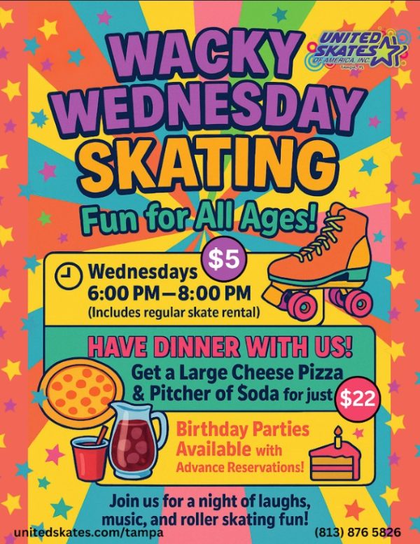 $5 Wacky Wednesday | United Skates of America