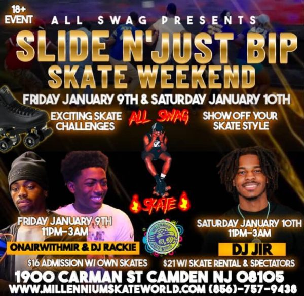 Slide and BIP Weekend Adult Skate | Millennium Skate World