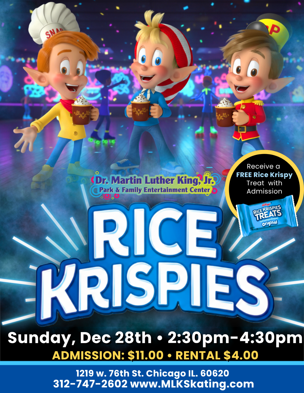 ️ Rice Krispy’s Skate or Bowl🛼🎳 | MLK Skating