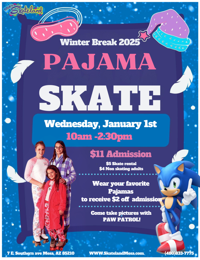 PJ Skate with Sonic | Skateland Mesa