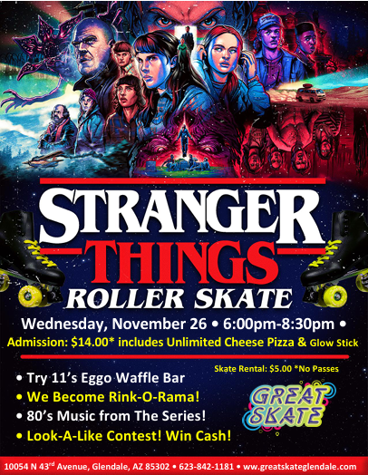 Stranger Things Skate | All You Can Eat Cheese Pizza Night | Great Skate