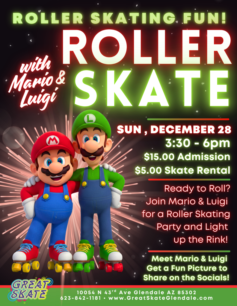 It’s-a Me, Mario! 🍄 Join the Super Star Roller Skate! 🌟 | Great Skate