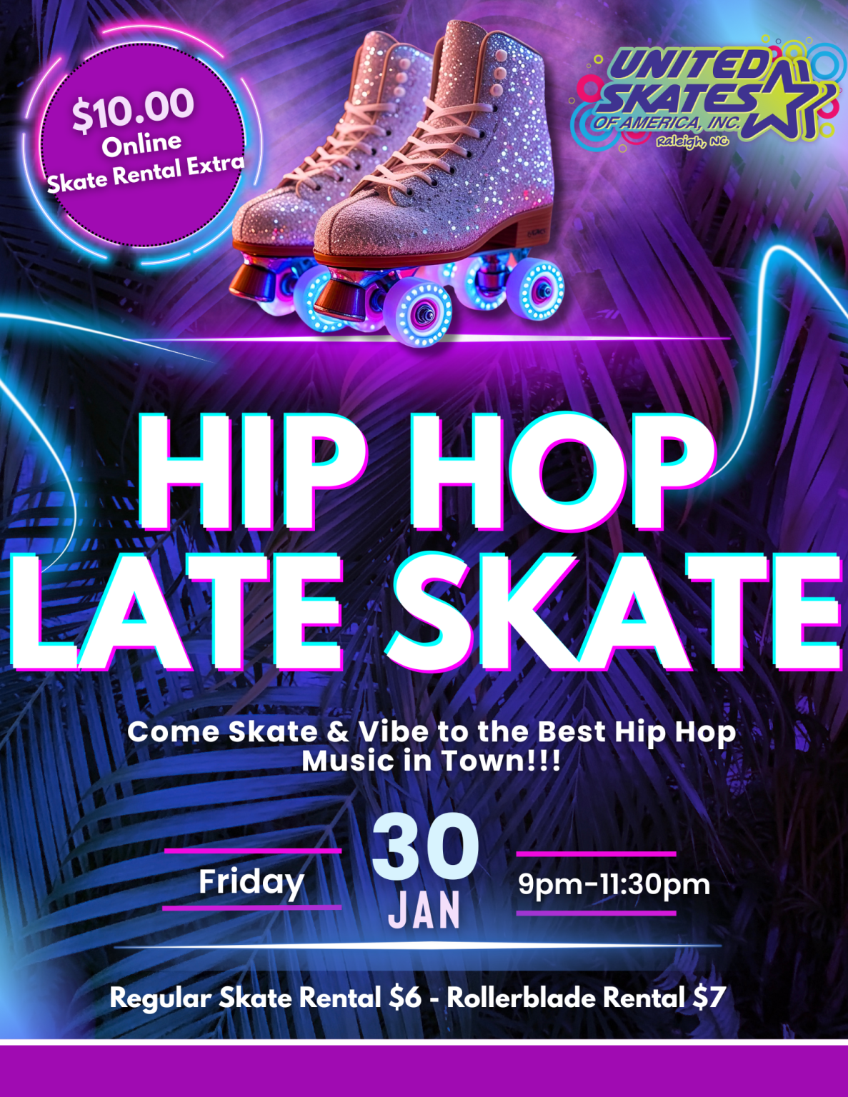 Late Night Hip Hop Skate | United Skates of America