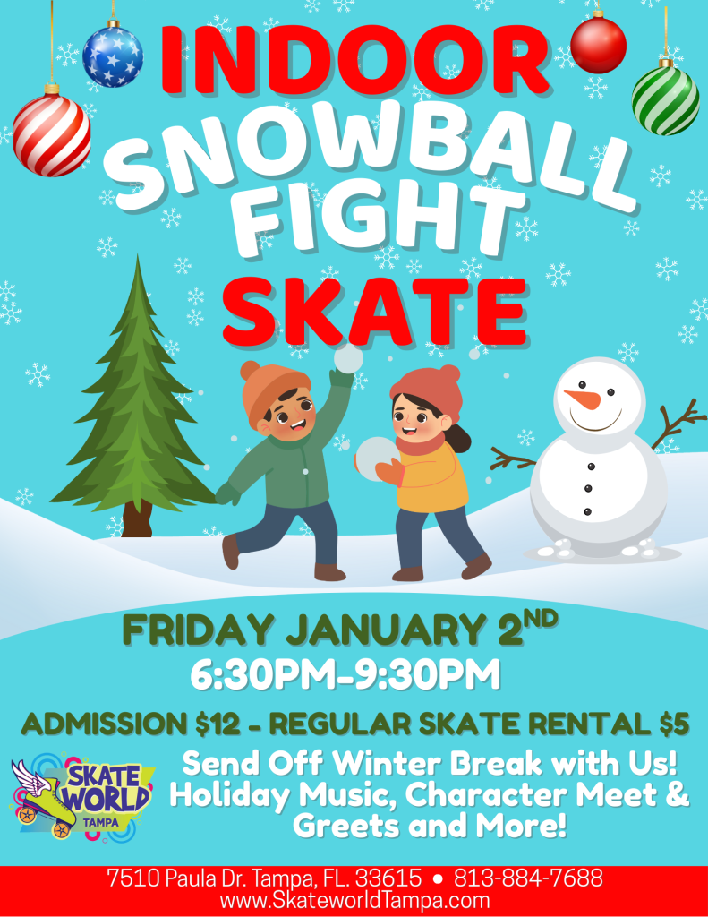 Indoor Snowball Fight Skate | Skateworld