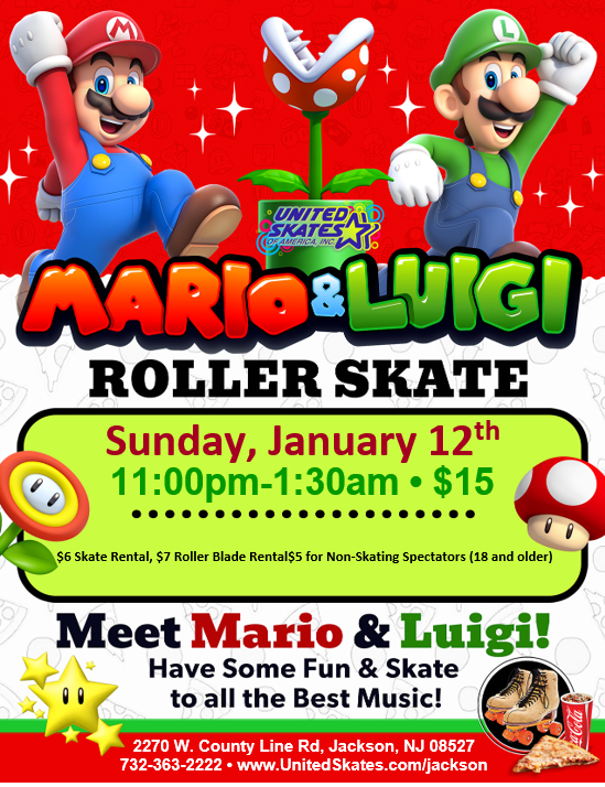 Mario and Luigi Skate | United Skates of America