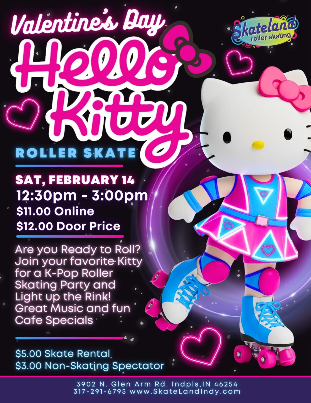 Hello Kitty Valentines Skate | Skateland